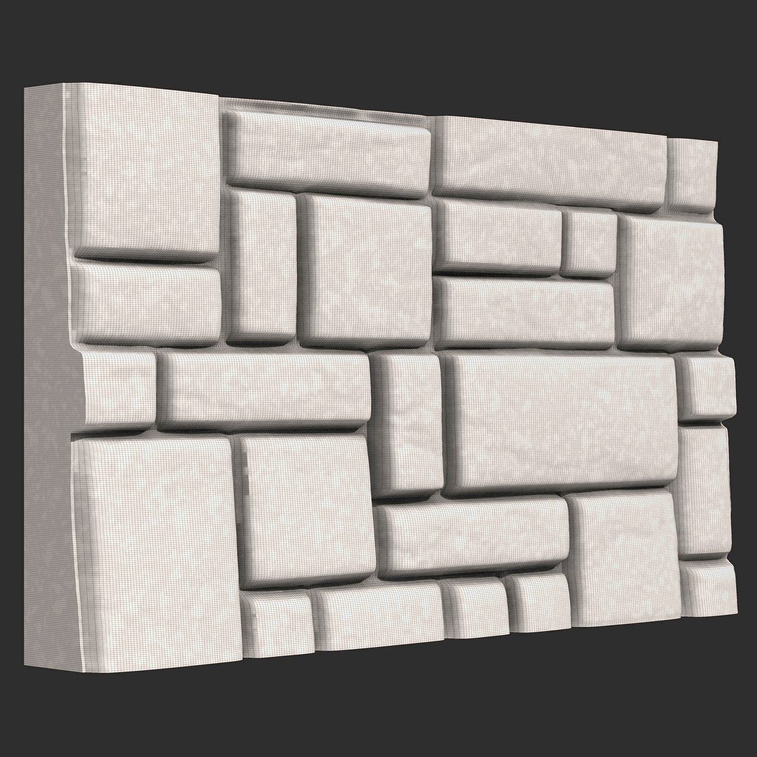 3D Model Stone Wall 24 - TurboSquid 2295379