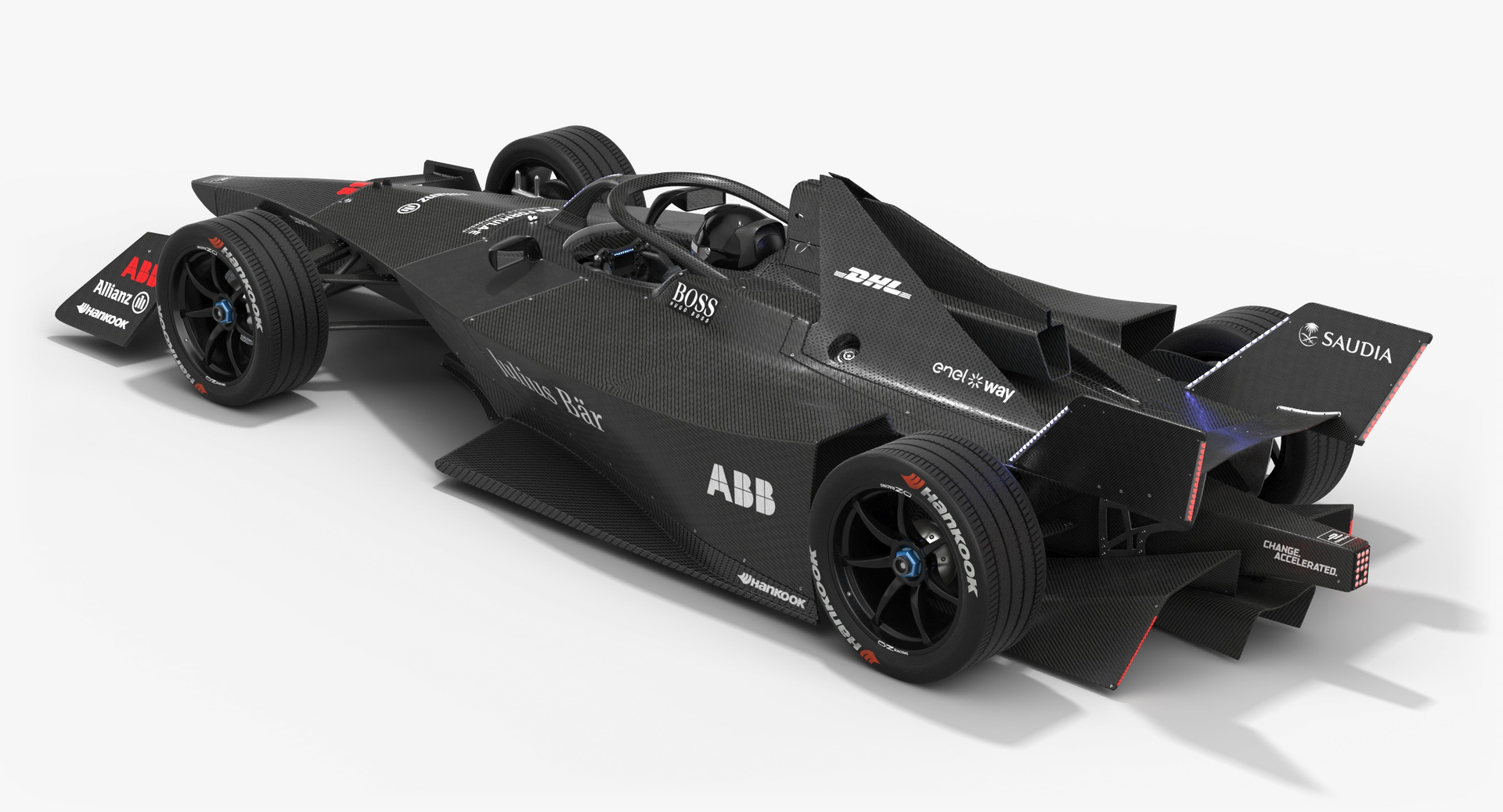 modèle 3D de Gen3 Formula E Race Car Saison 2022 - 2023 Carbone ...