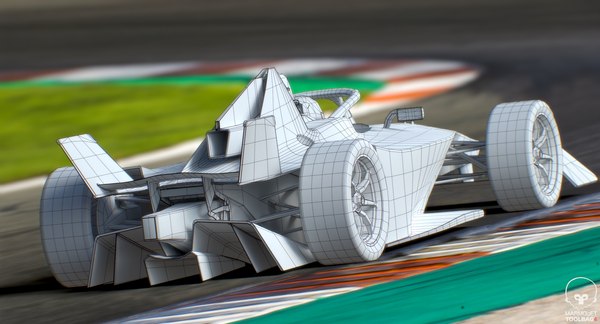 Gen3 Formula E Race Car Season 2022 - 2023 Carbon 3D model - TurboSquid ...