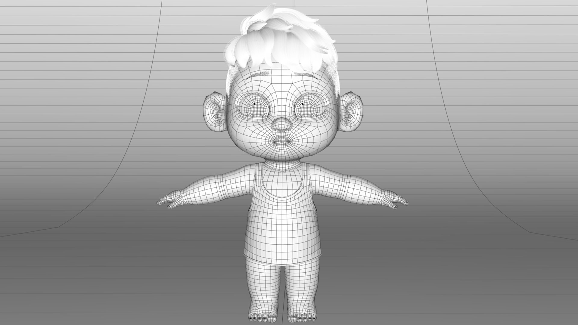 Cute Cartoon Boy Meat Toot Toot 3D Model - TurboSquid 2164937