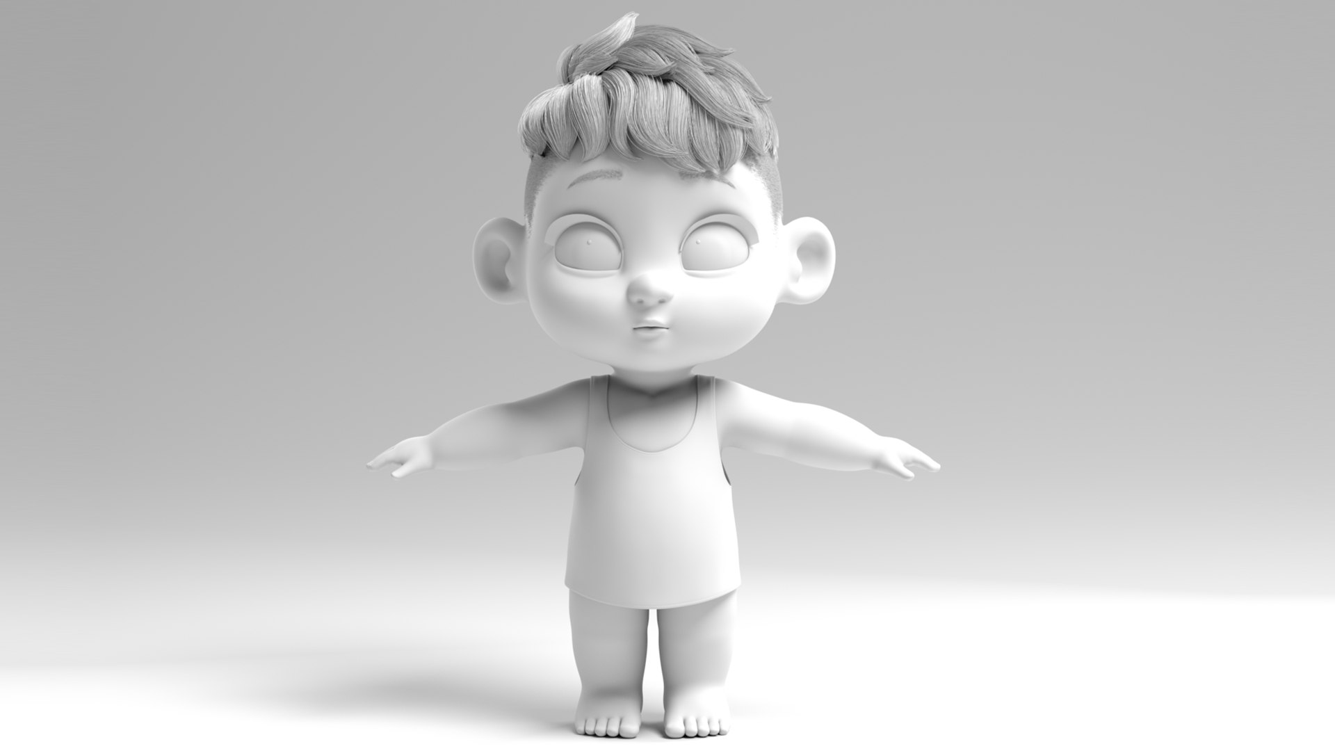 Cute Cartoon Boy Meat Toot Toot 3D Model - TurboSquid 2164937