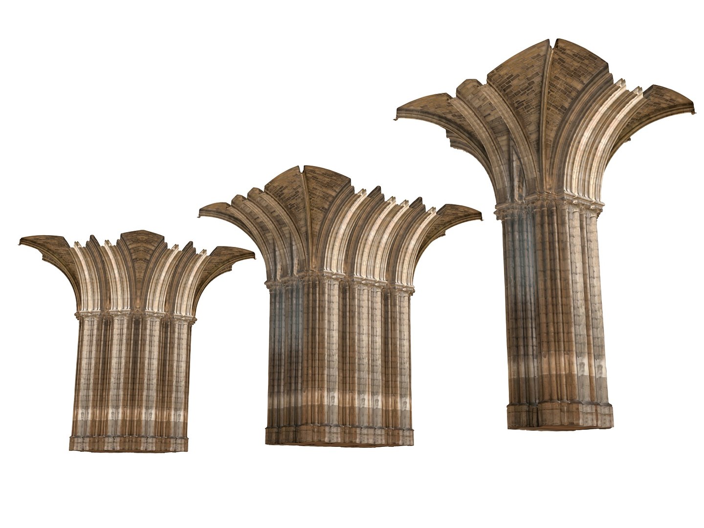 Gothic Pillars Pack 11 3D Model - TurboSquid 1387194
