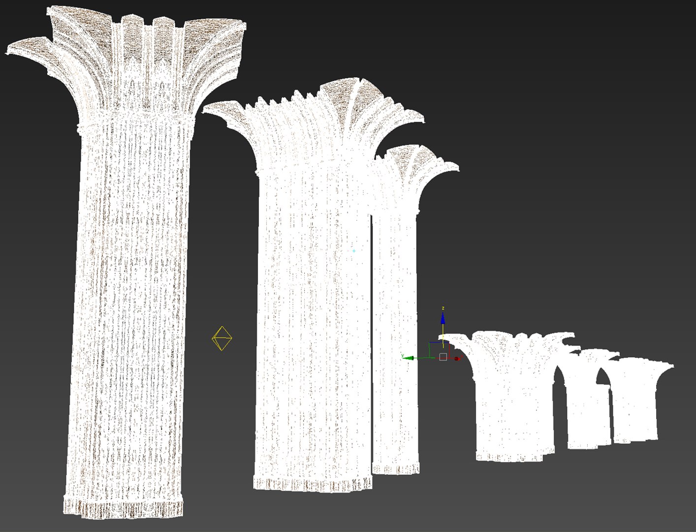 Gothic Pillars Pack 11 3D Model - TurboSquid 1387194