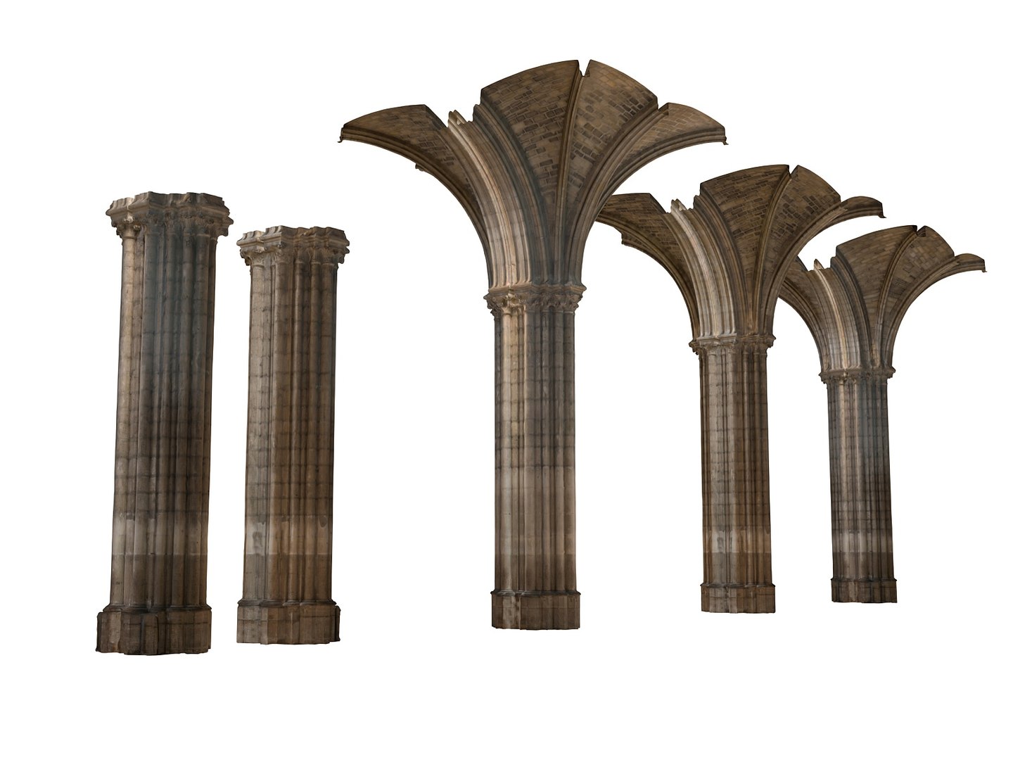 Gothic Pillars Pack 11 3D Model - TurboSquid 1387194