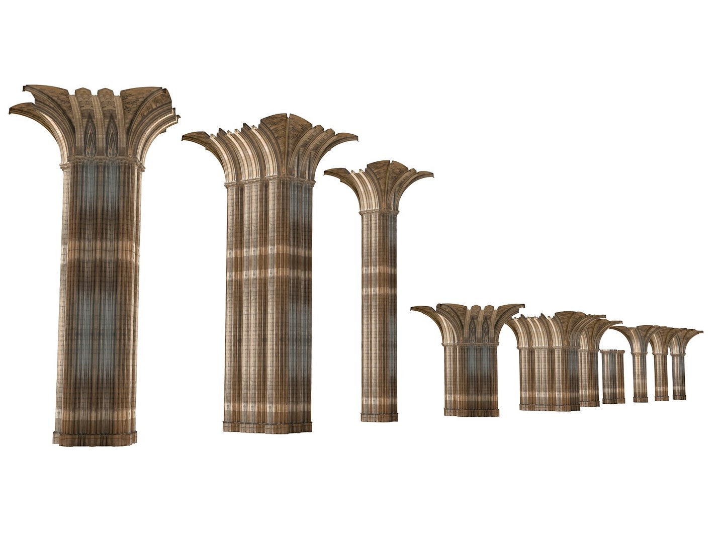 Gothic Pillars Pack 11 3D Model - TurboSquid 1387194