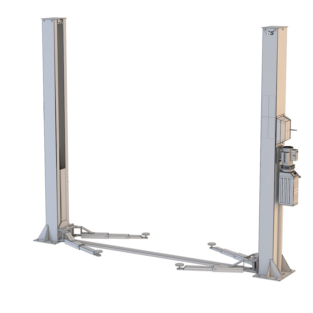 3D Model Two-rack Car Lift - TurboSquid 1297323
