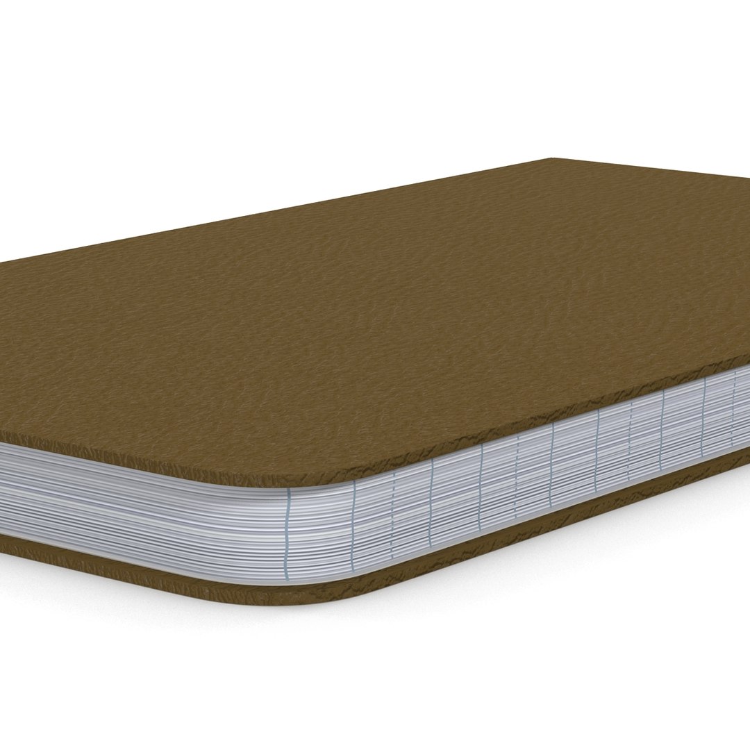 3d 3ds Leather Desk Journal