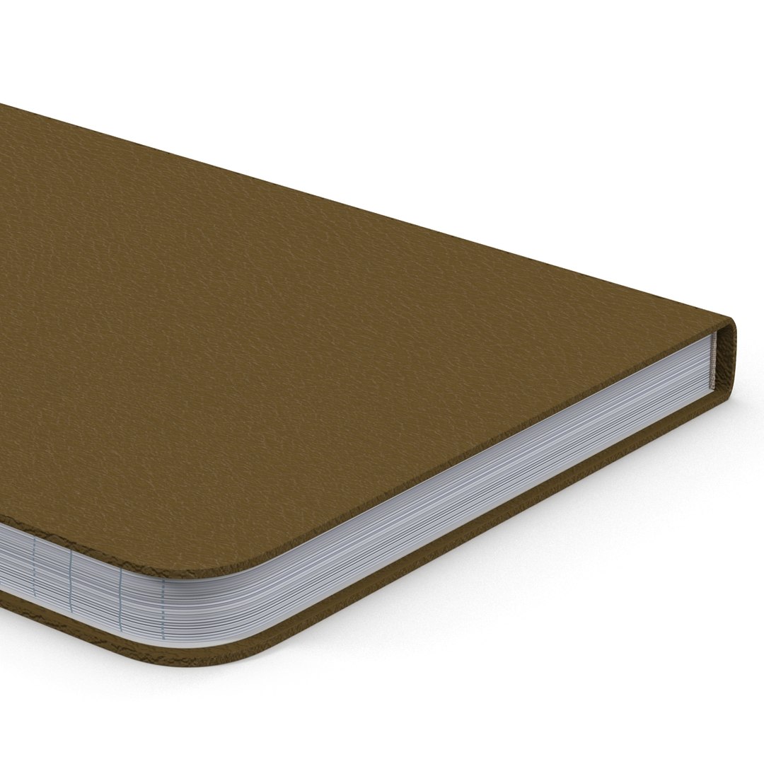 3d 3ds Leather Desk Journal