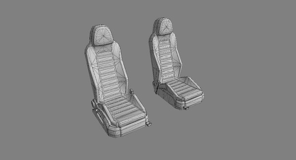3D Car front seats model - TurboSquid 1863079