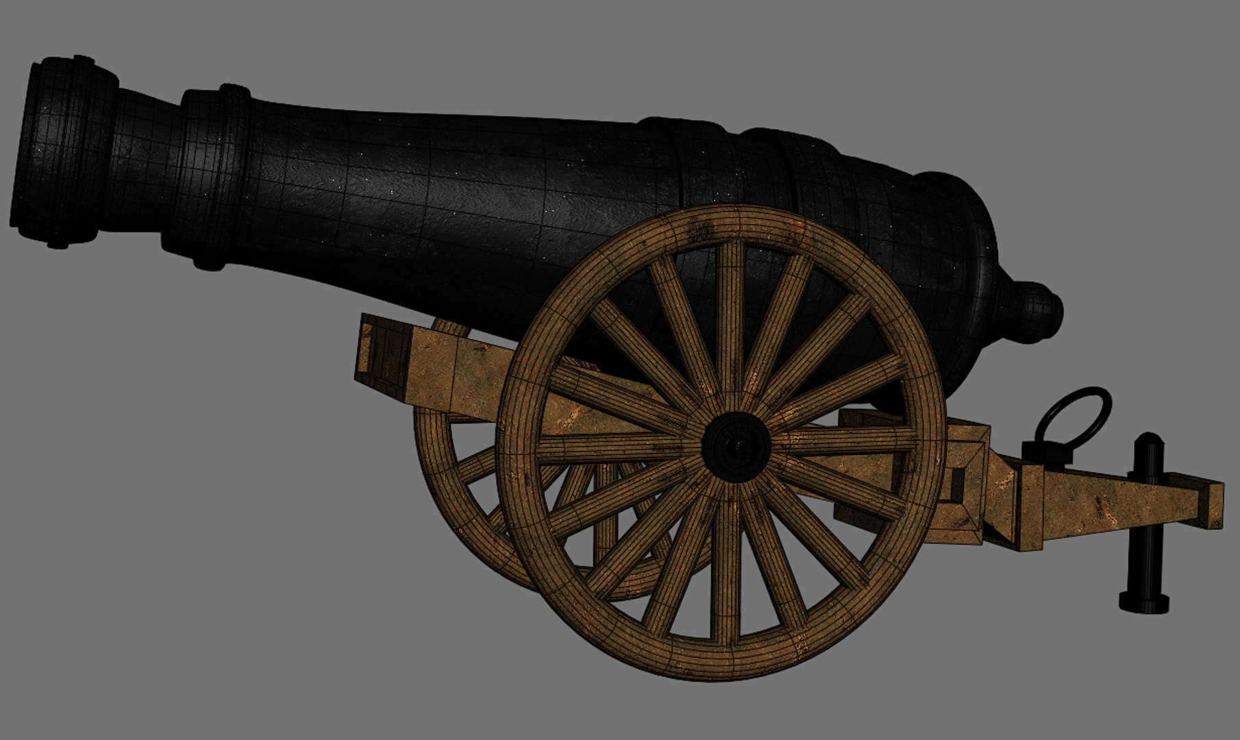 3d Medieval Cannon