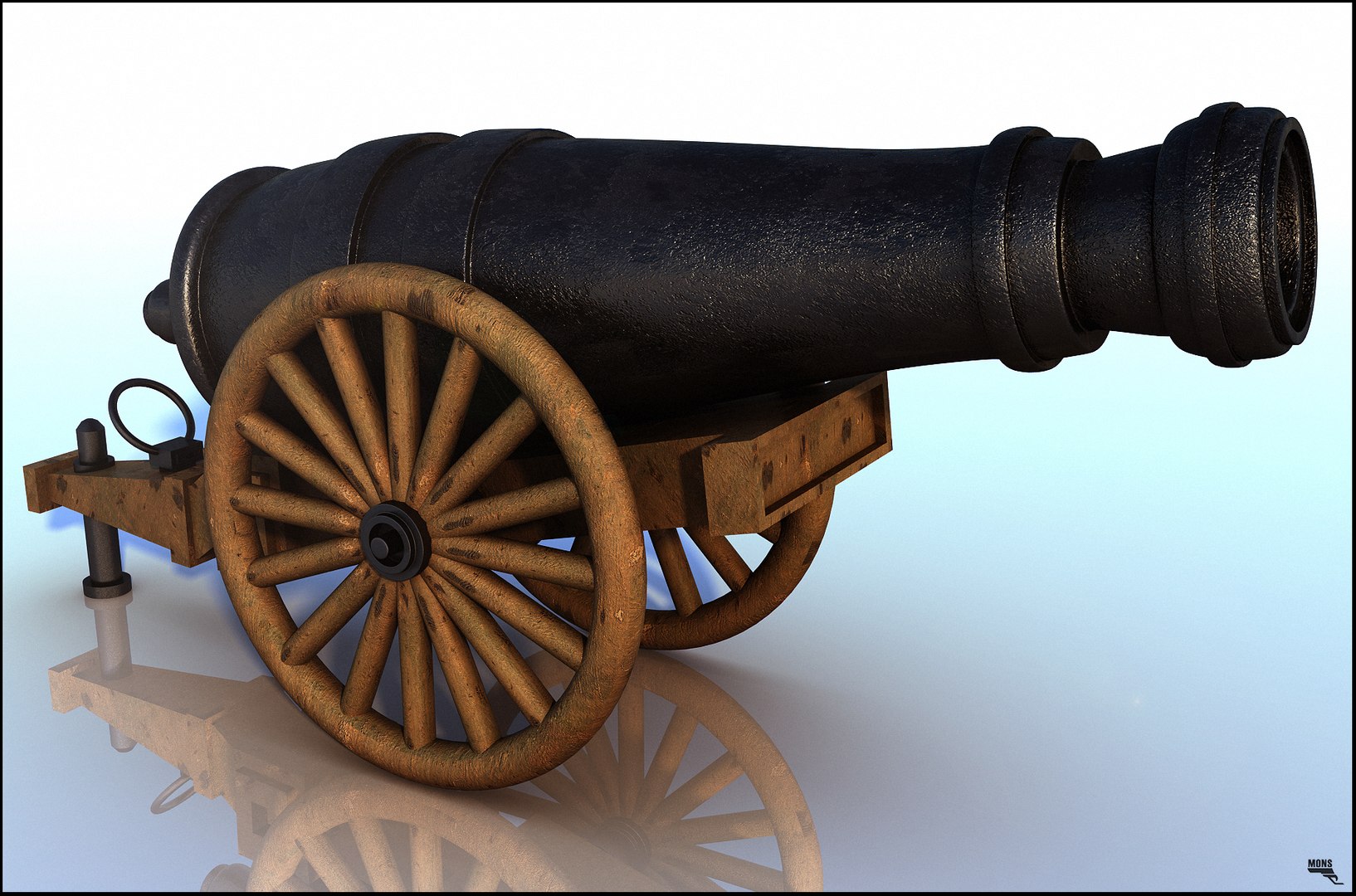 3d Medieval Cannon