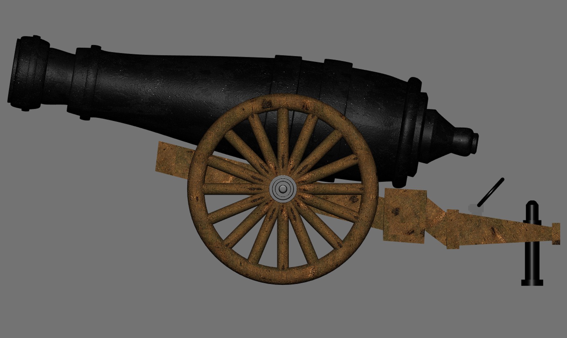 3d Medieval Cannon