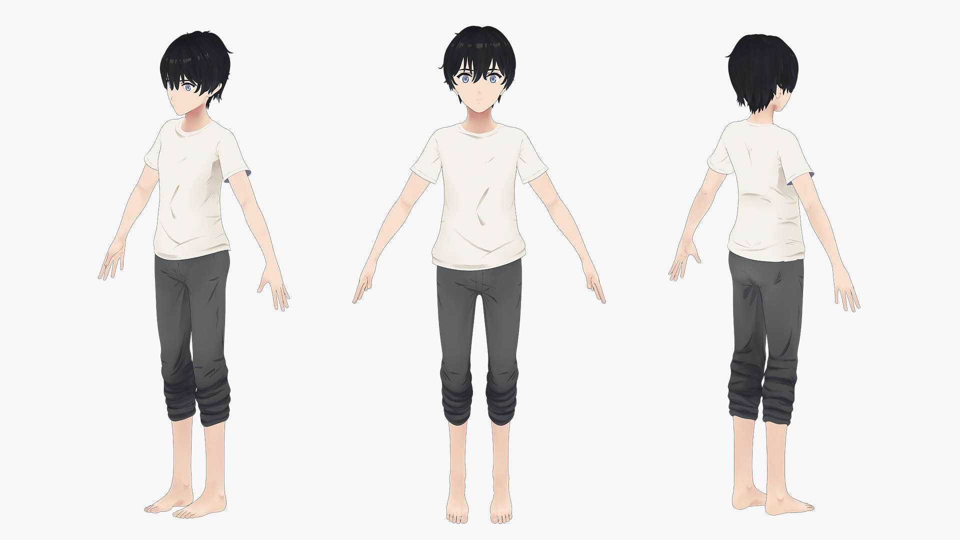 Anime Male Base Mesh Age Kit 3D - TurboSquid 2199712