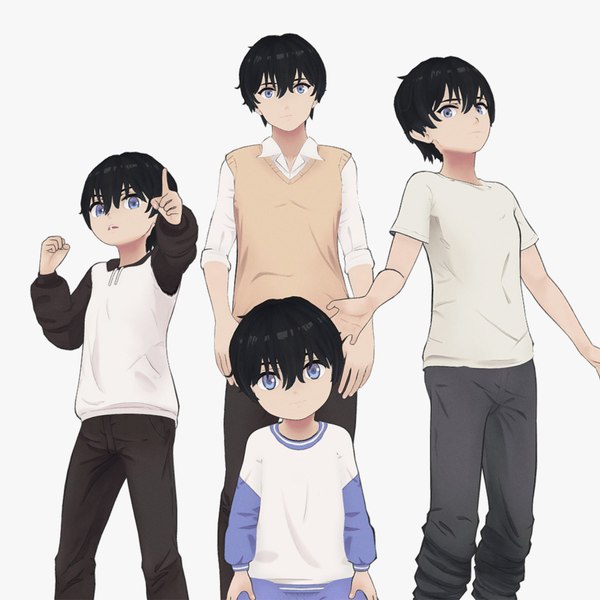 Base de malhas personagem iniciante Kit + Rig Modelo 3D - TurboSquid ...