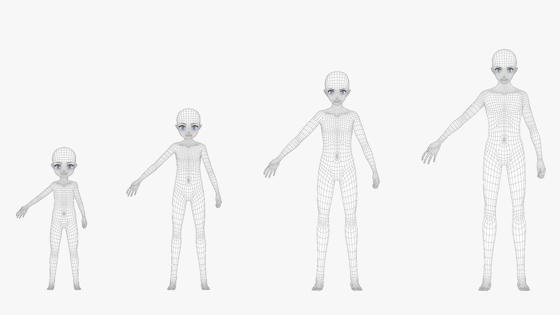 Anime Male Base Mesh Age Kit 3D - TurboSquid 2199712