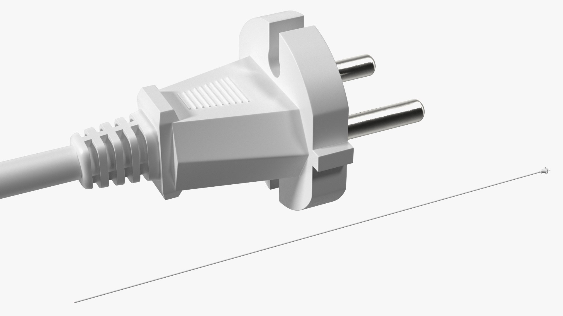 modelo 3d Europe Electric Plug Type E White - TurboSquid 2042320