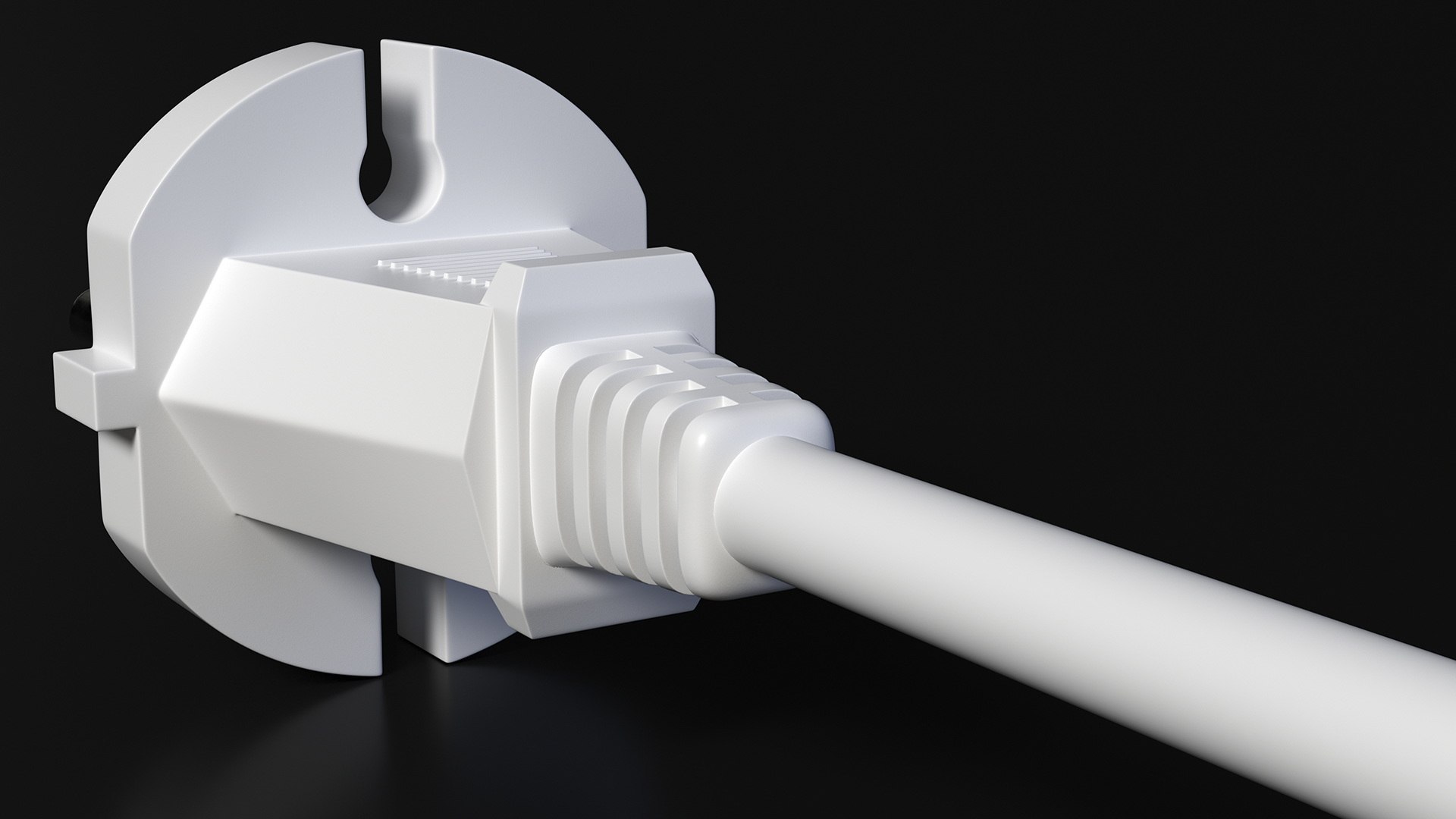 Europe Electric Plug Type E White 3D Model - TurboSquid 2042320