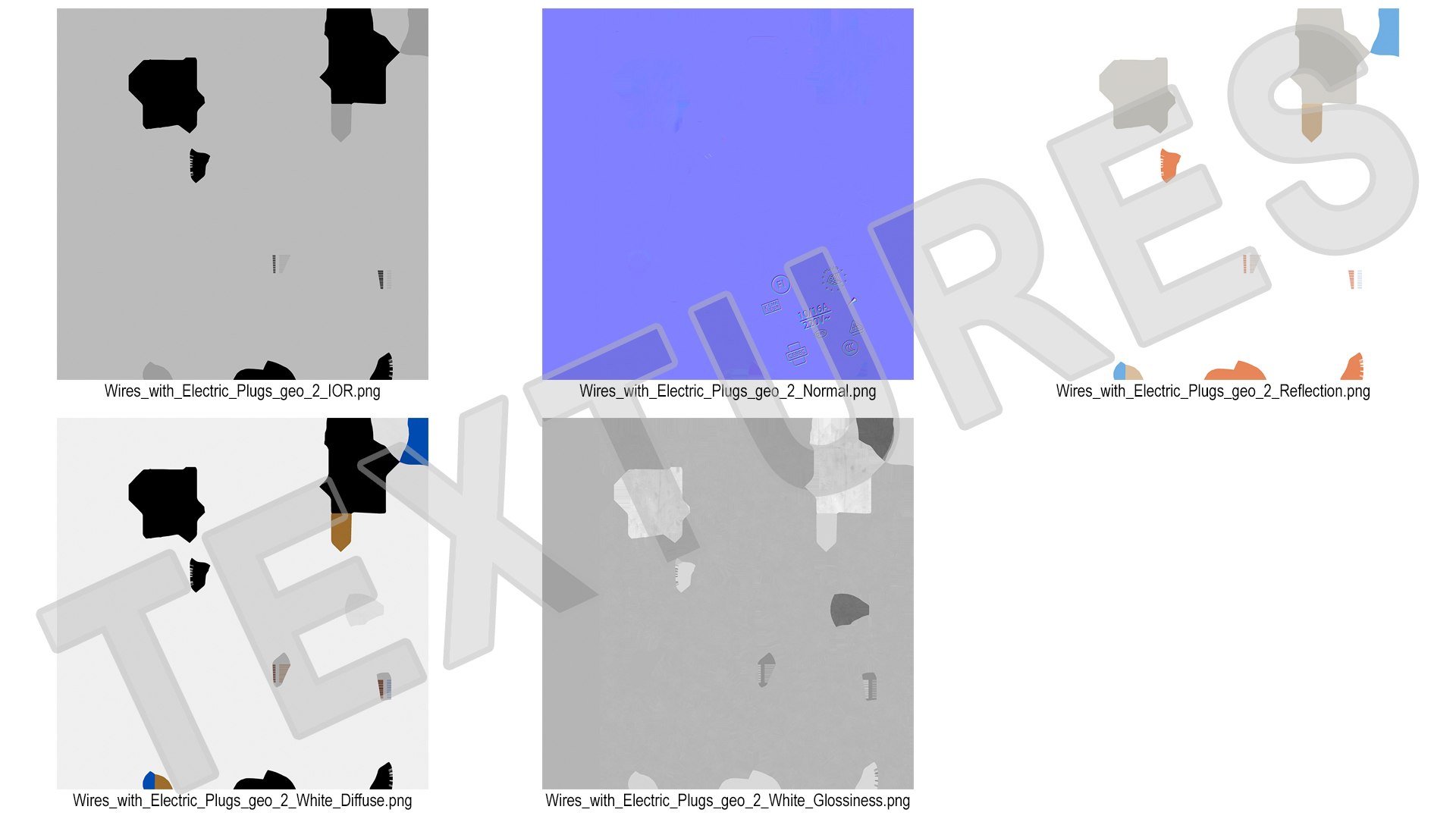 Europe Electric Plug Type E White 3D Model - TurboSquid 2042320