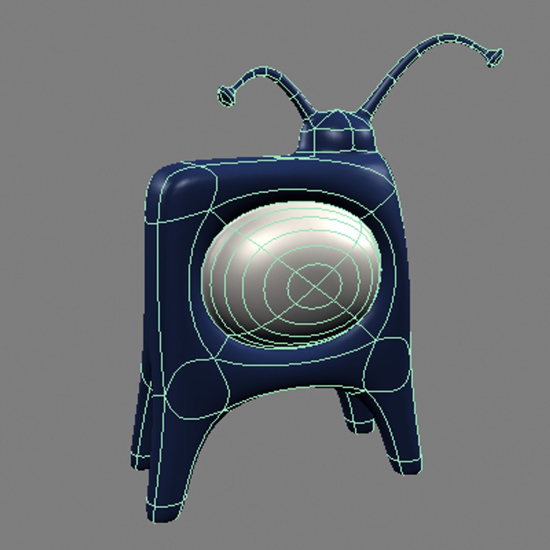 3d Model Cartoon Television