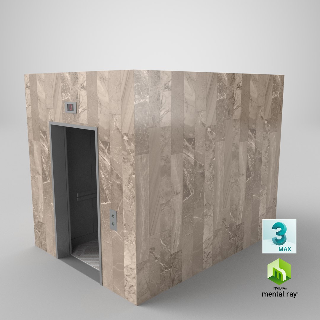 3D model elevator interior exterior - TurboSquid 1497119