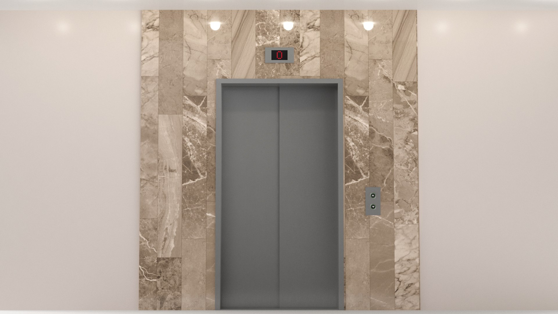 3D model elevator interior exterior - TurboSquid 1497119