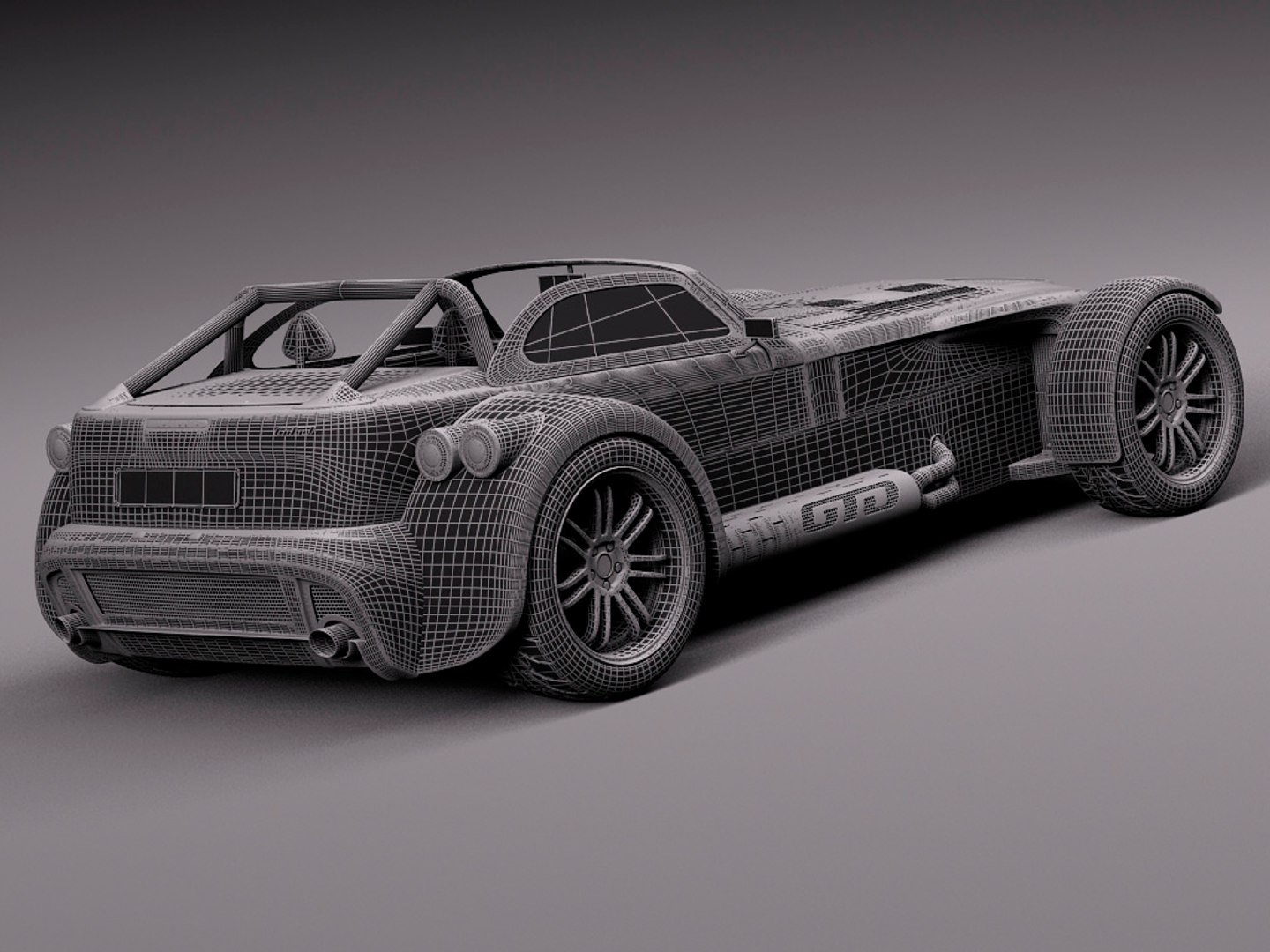 donkervoort d8 gto 3d model