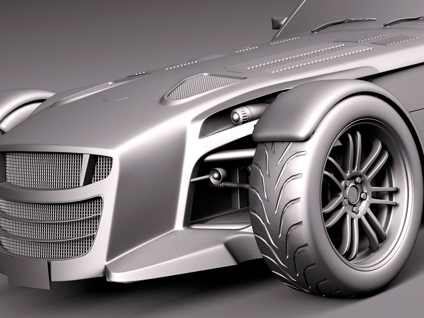 donkervoort d8 gto 3d model