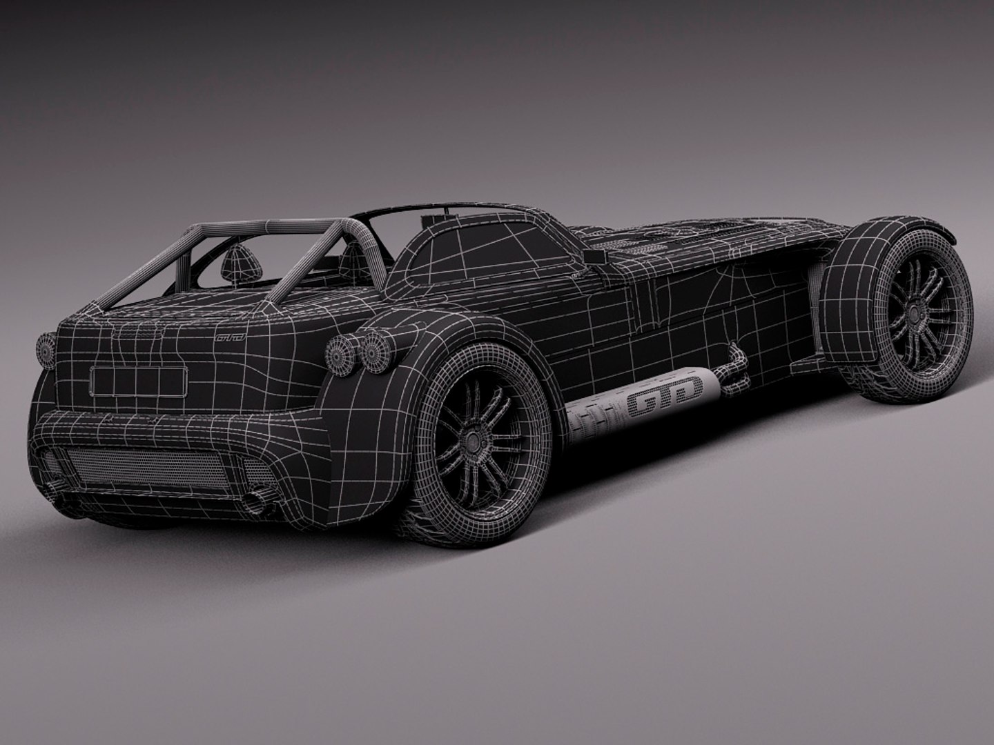 donkervoort d8 gto 3d model