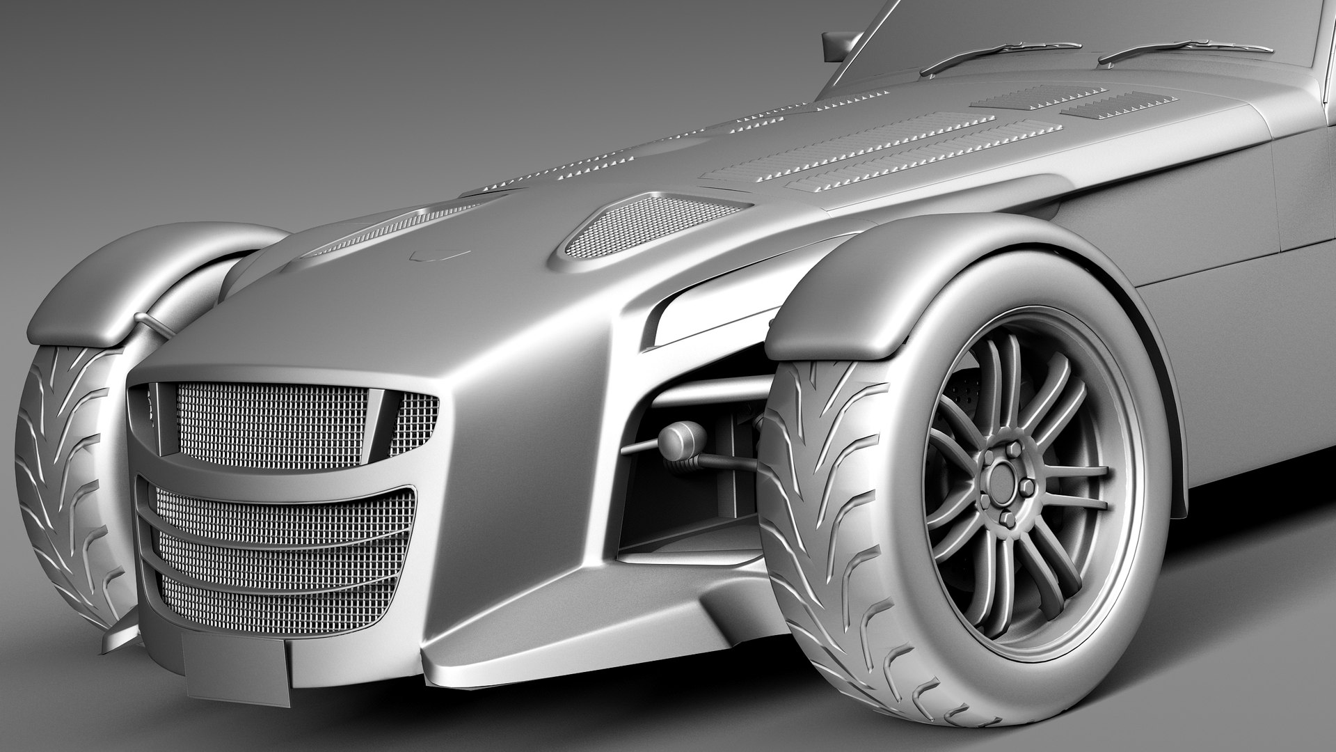 Donkervoort D8 Gto 3d Model