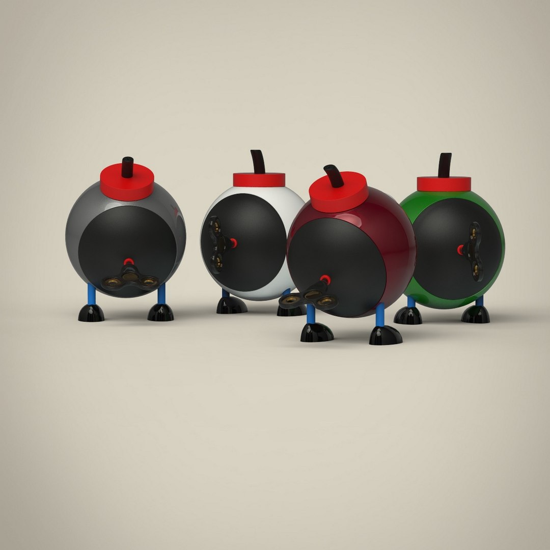 Cartoon Bombs 3D Model - TurboSquid 2083578