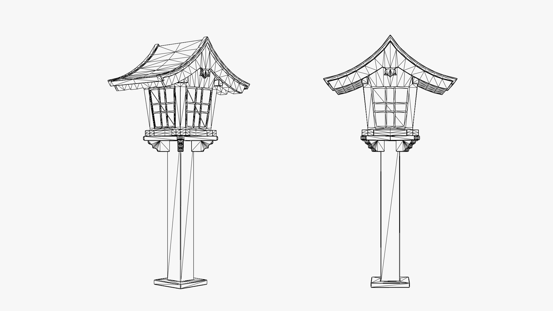 Japanese Toro Lantern 3D Model - TurboSquid 2286316