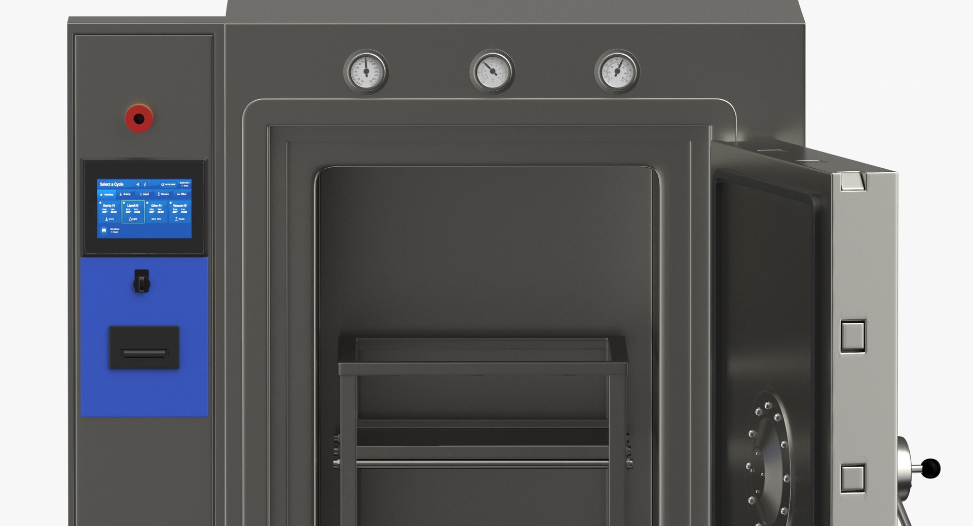 Autoclaves Closed and Open 3D model - TurboSquid 1893462