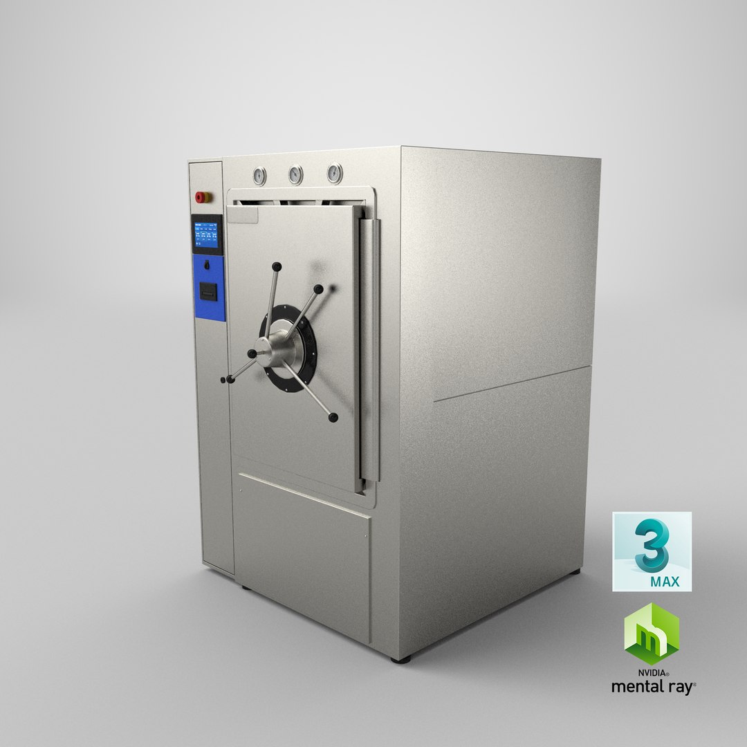 Autoclaves Closed and Open 3D model - TurboSquid 1893462