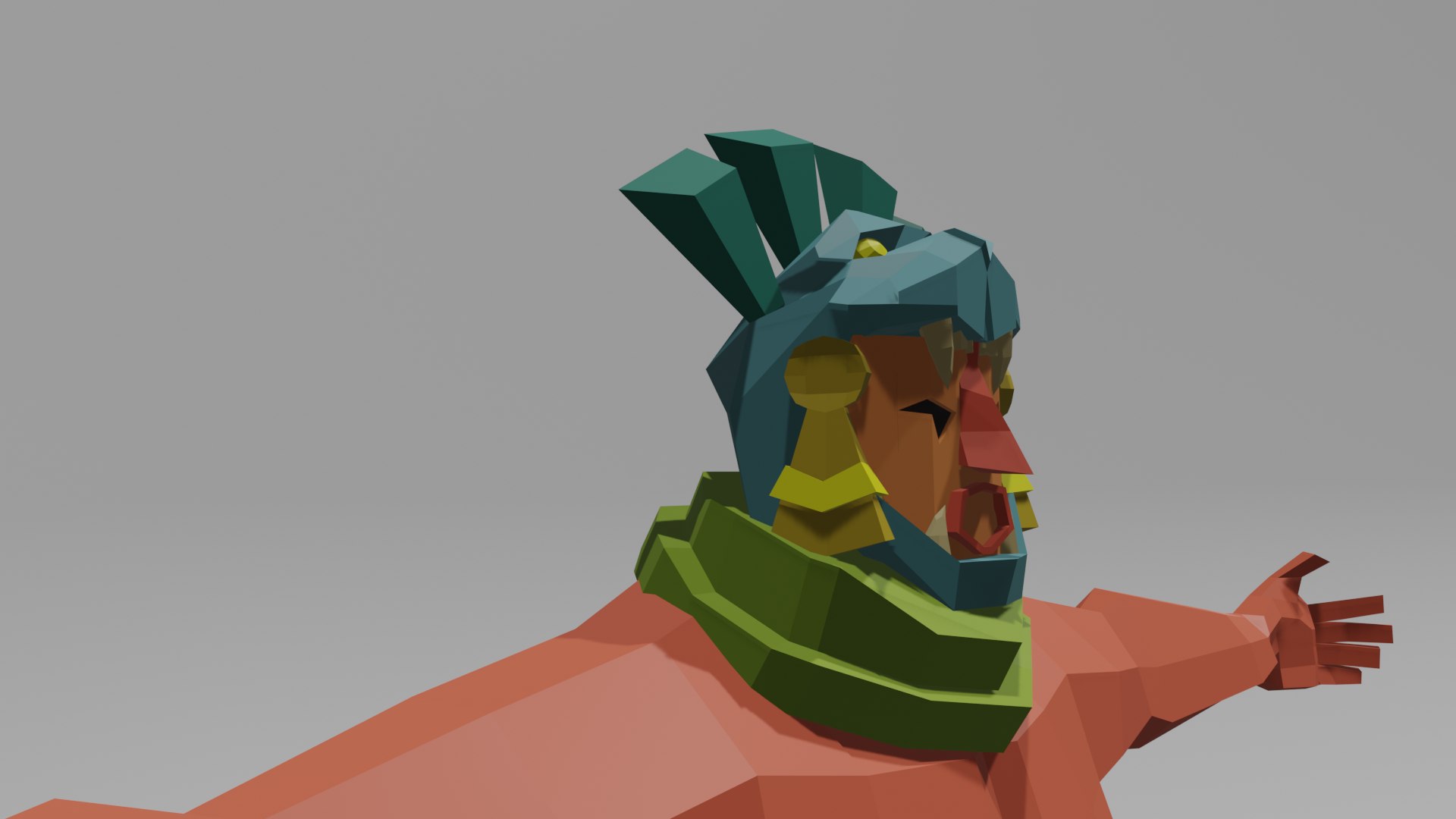 Aztec Golem 3D Model - TurboSquid 1665991