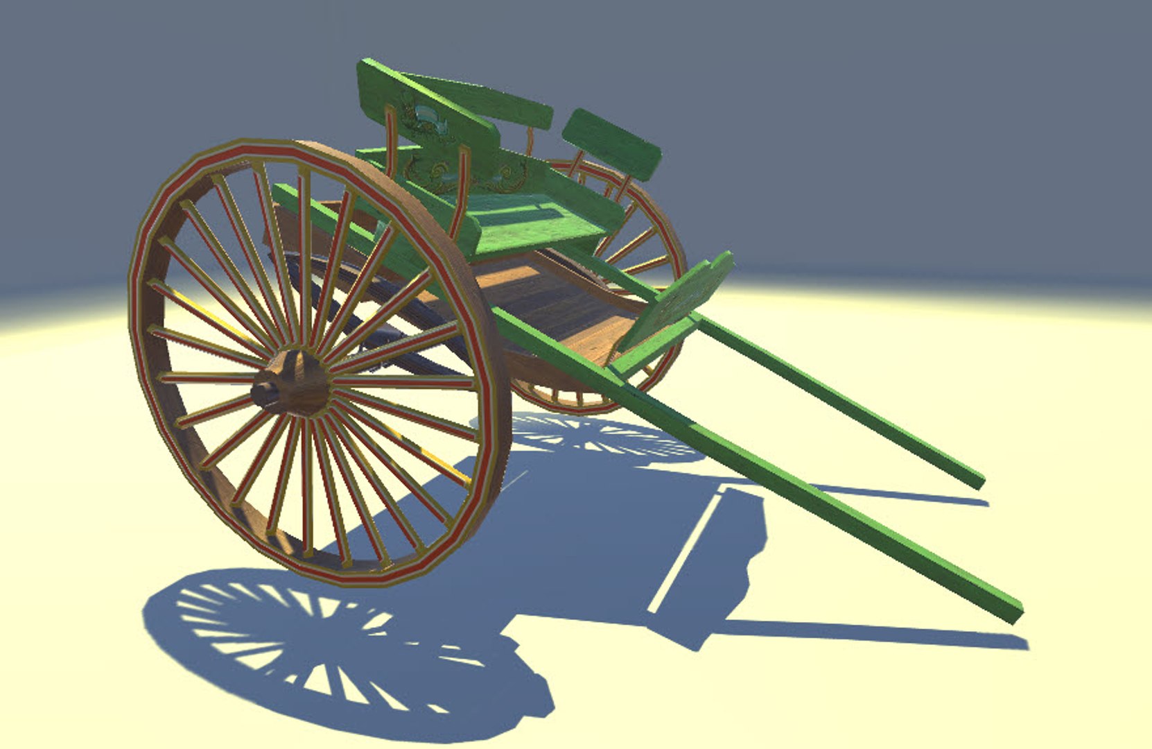 Antique Sulky 3D - TurboSquid 1153093