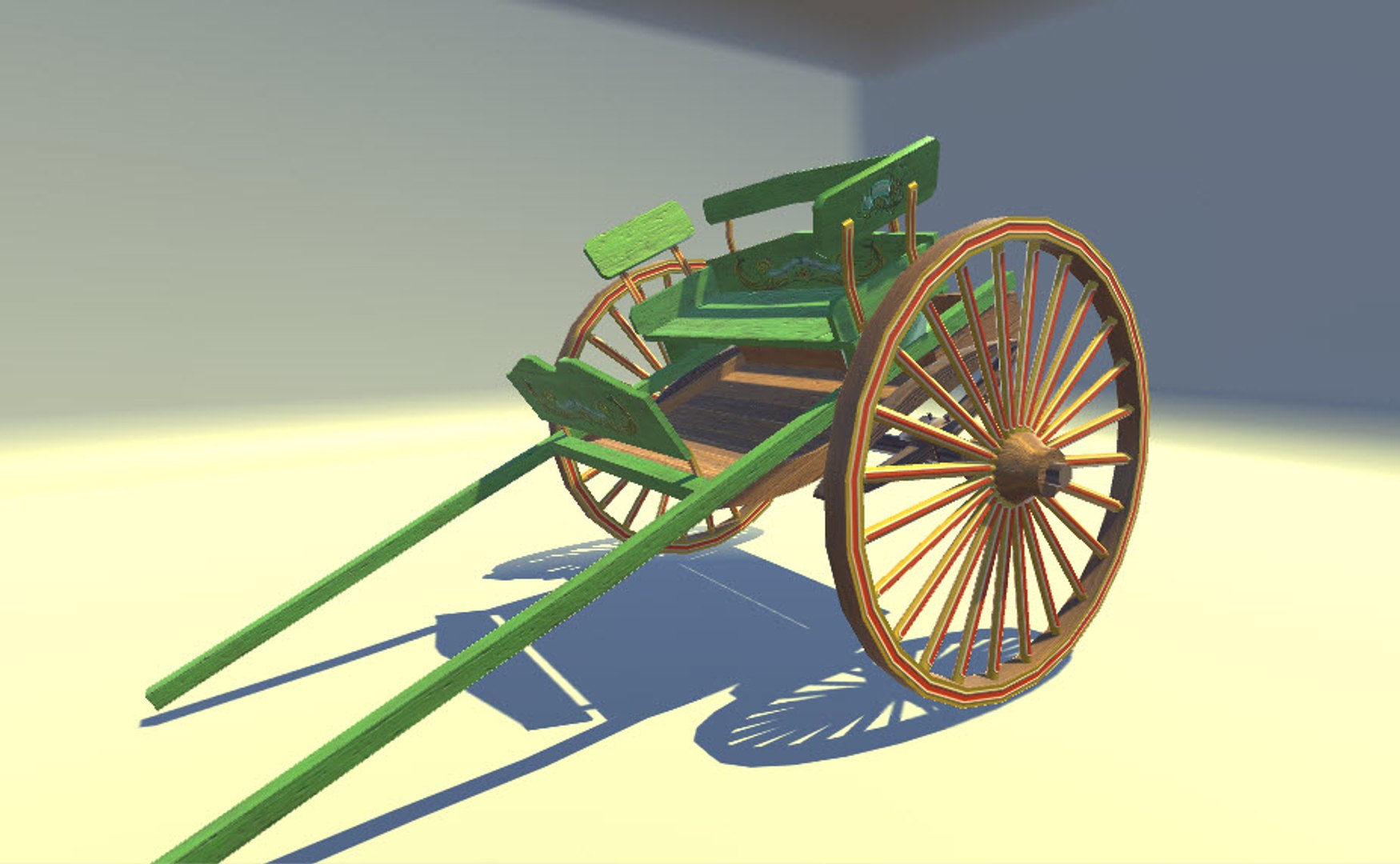 Antique Sulky 3D - TurboSquid 1153093