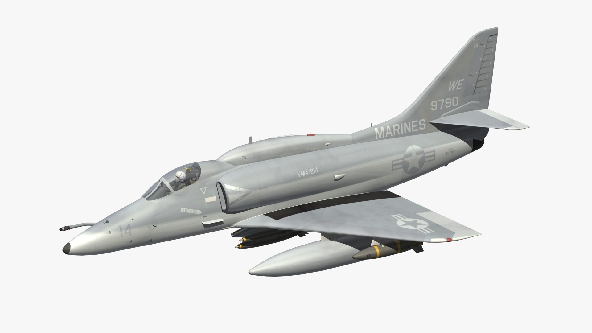 3D A-4 Skyhawk Marines model - TurboSquid 2082834