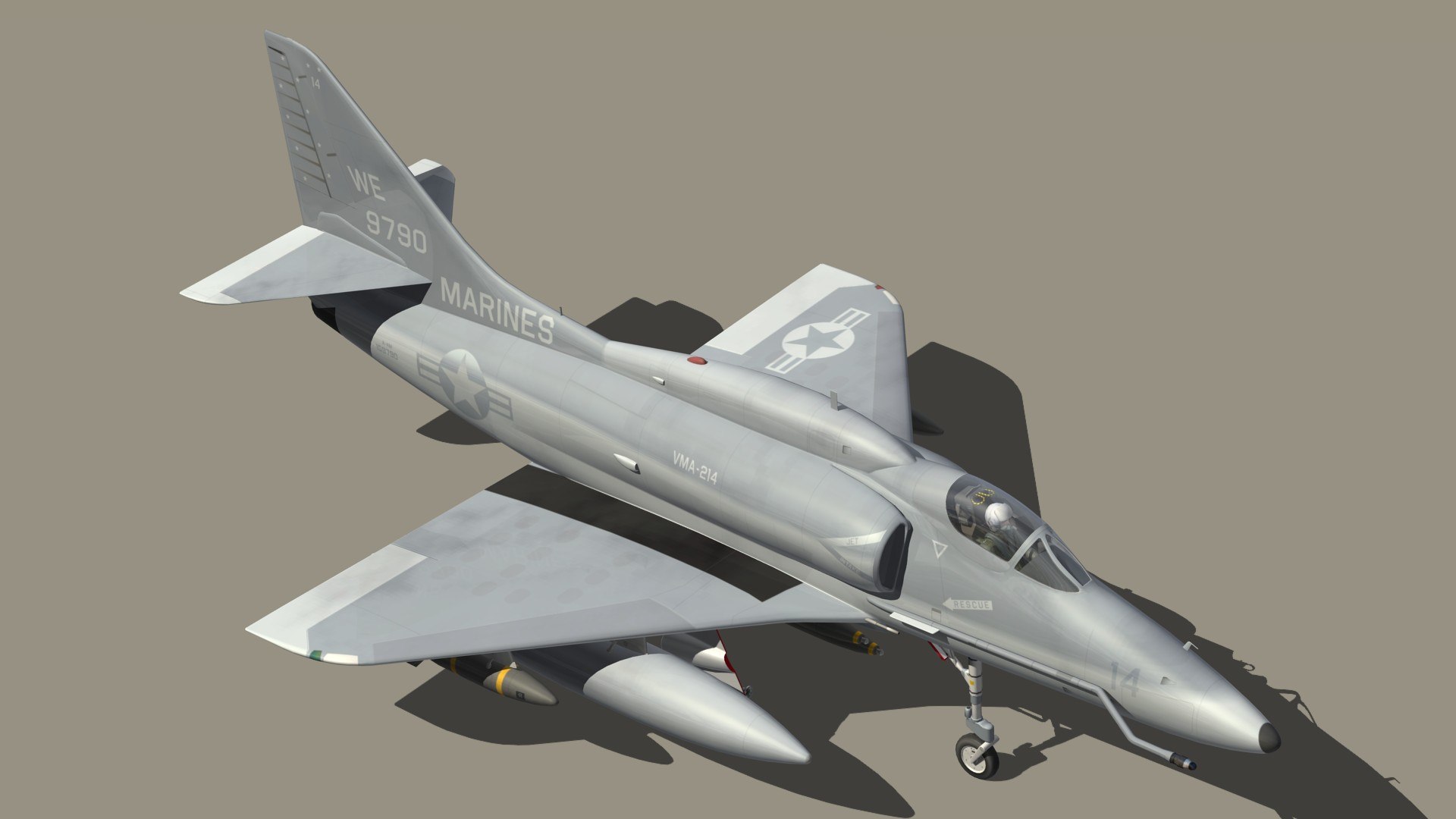 3D A-4 Skyhawk Marines model - TurboSquid 2082834