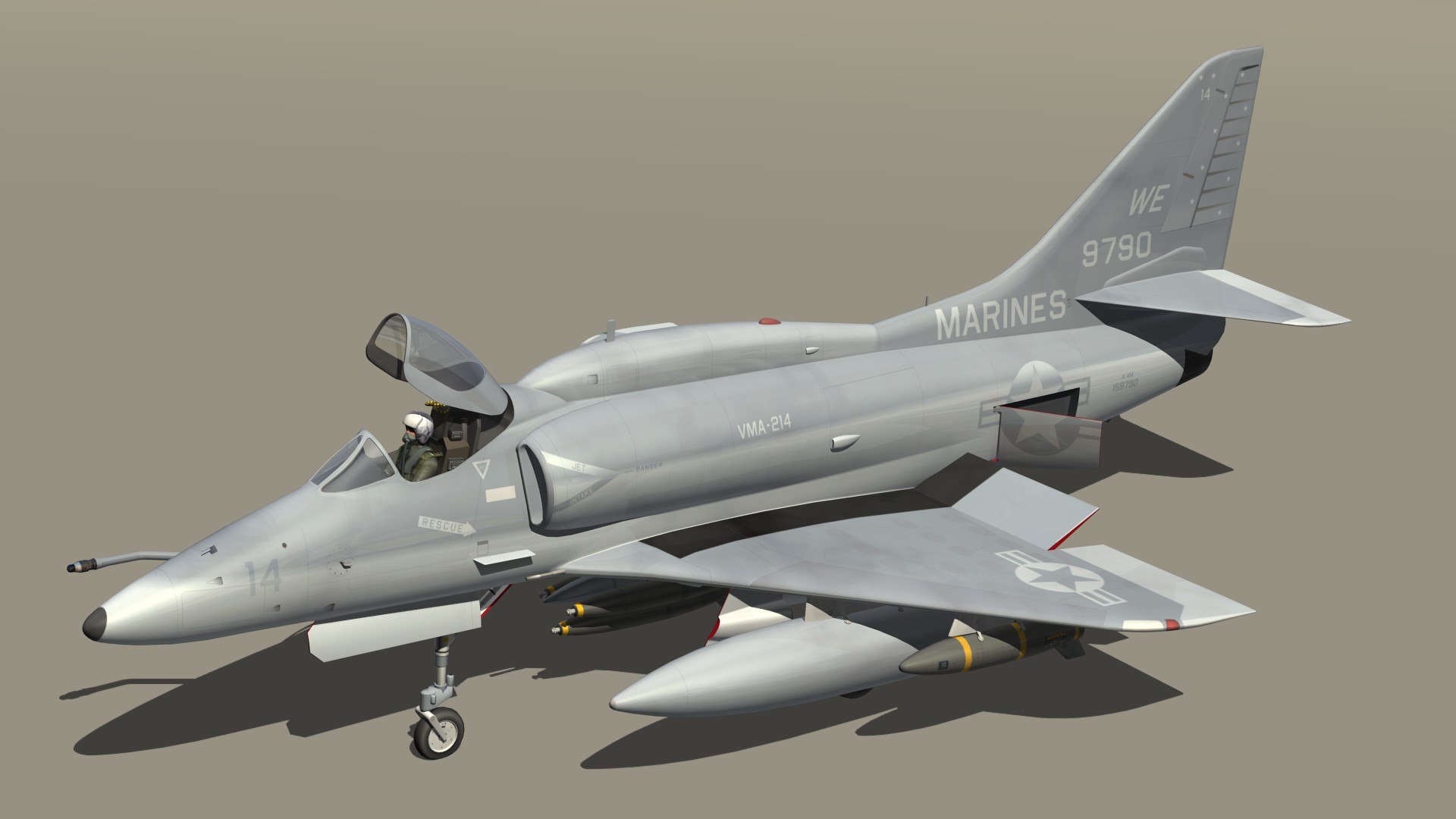 3D A-4 Skyhawk Marines model - TurboSquid 2082834
