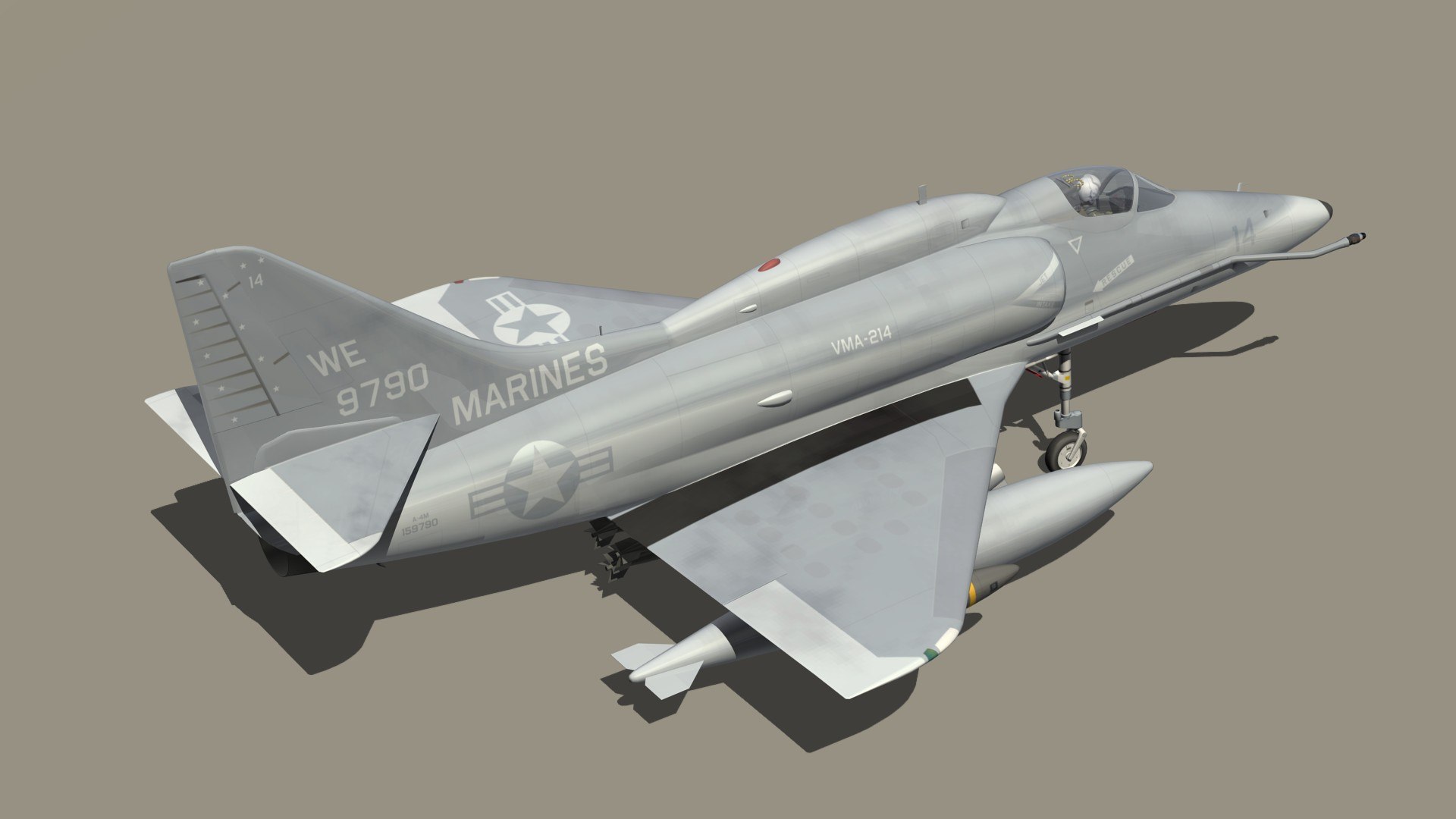 3D A-4 Skyhawk Marines model - TurboSquid 2082834