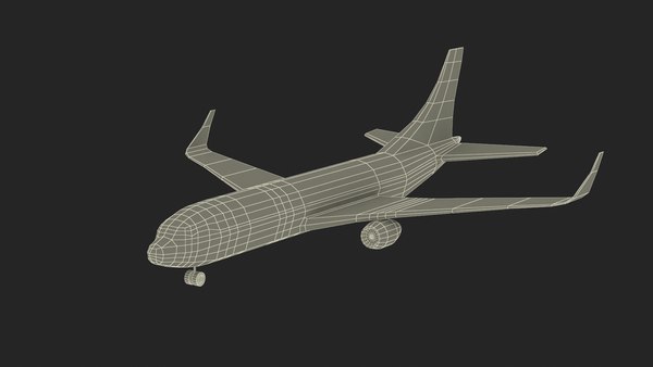 modelo 3d Modelo de avión estilizado de baja poli - TurboSquid 2273177