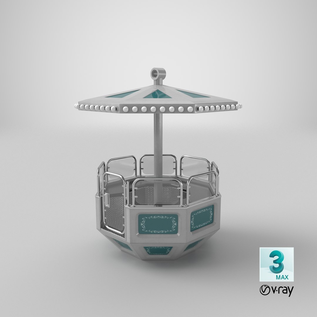 3D Detailed Ferris Wheel Cart - TurboSquid 2096586