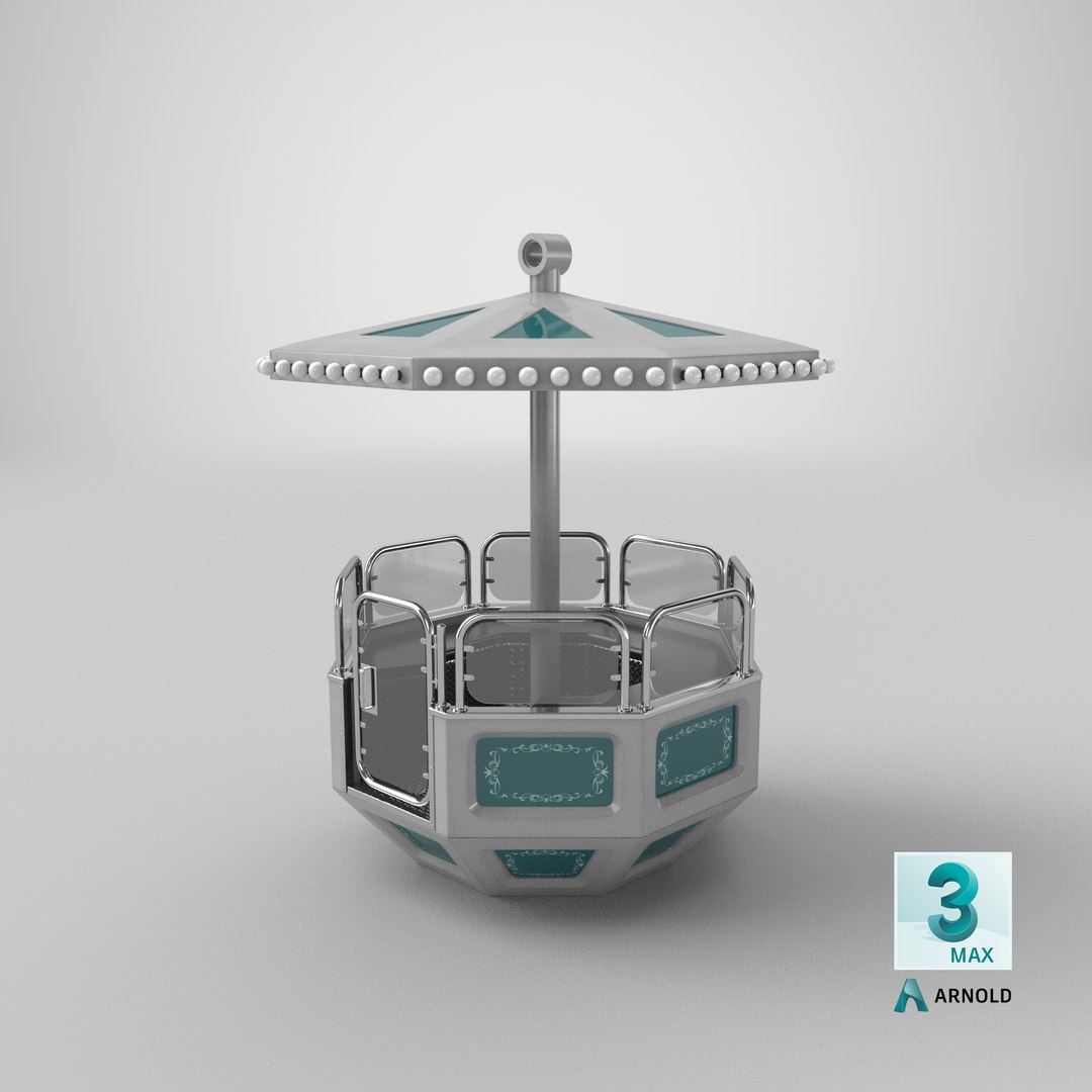 3D Detailed Ferris Wheel Cart - TurboSquid 2096586