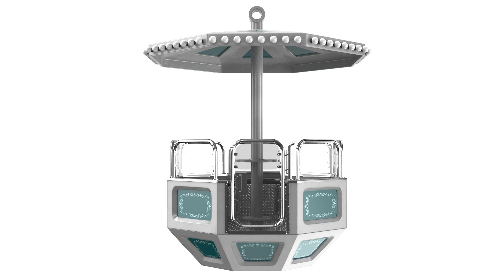 3D Detailed Ferris Wheel Cart - TurboSquid 2096586