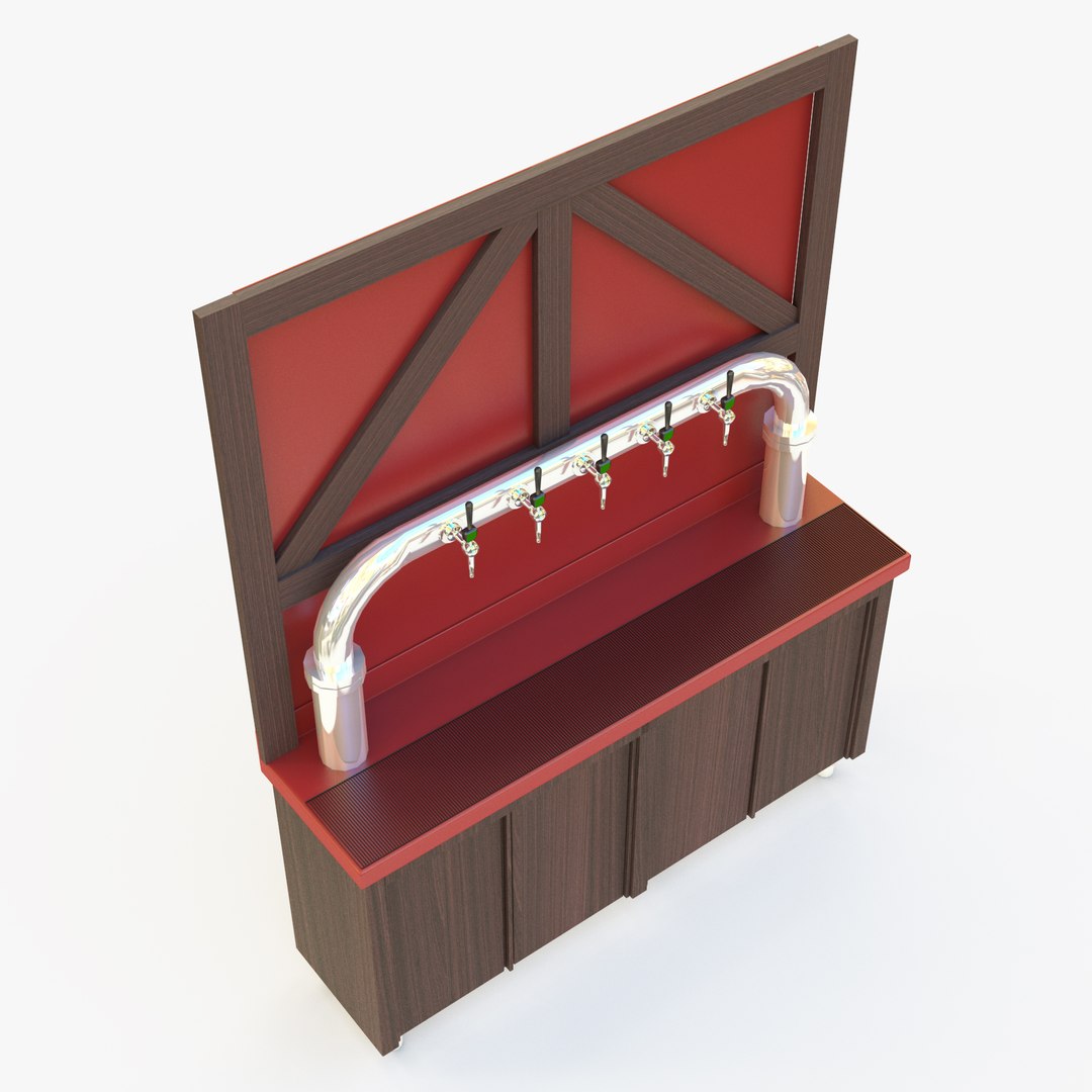 3D Beer Cabinet Model - TurboSquid 1366336