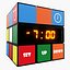 3d Model Cube Clock
