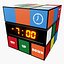 3d Model Cube Clock