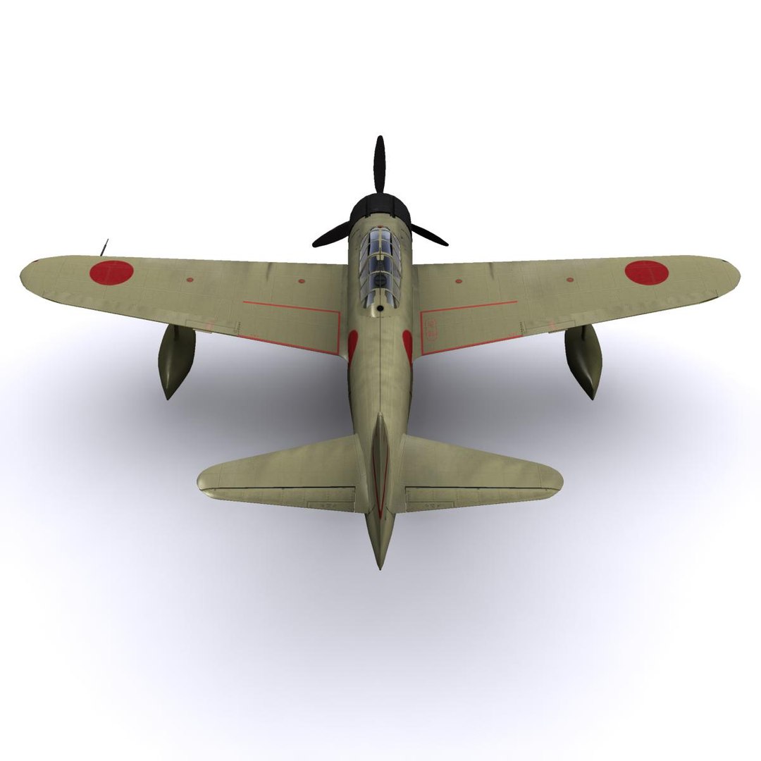 A6m Fighter A6m2-n 3d 3ds