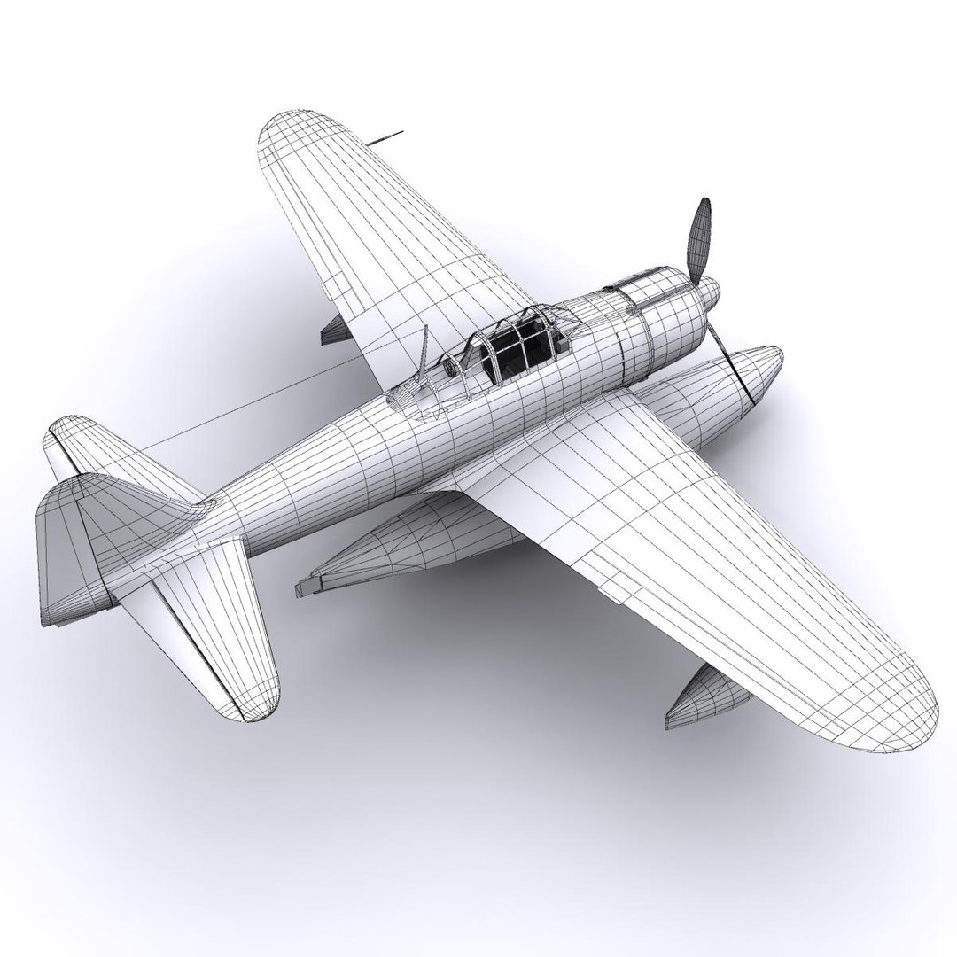A6m Fighter A6m2-n 3d 3ds