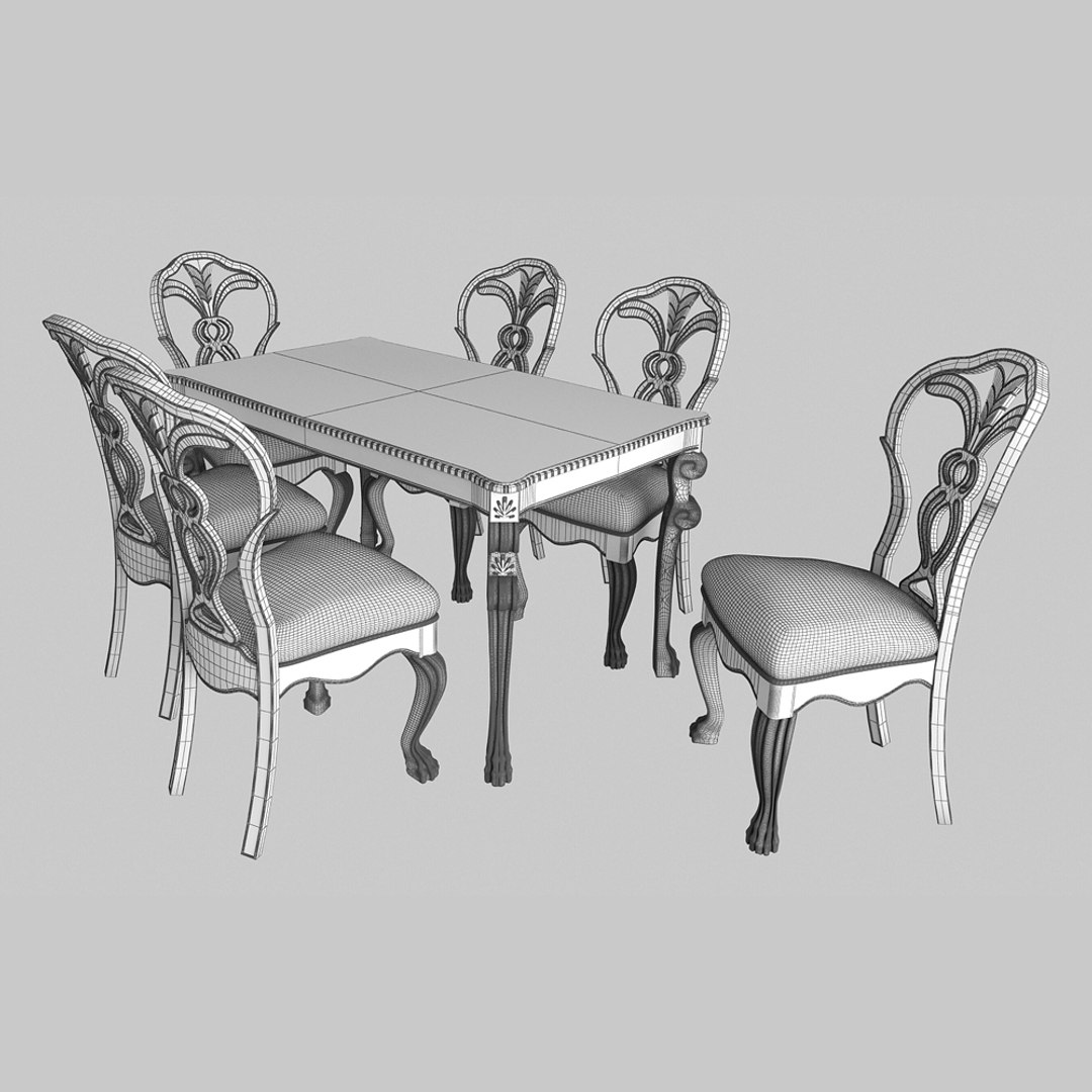 Dining Set 3d Model